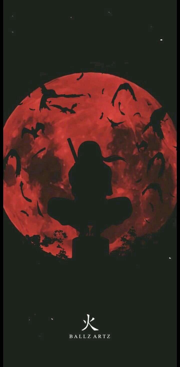 Itachi Red Moon Wallpapers - Top Free Itachi Red Moon Backgrounds ...