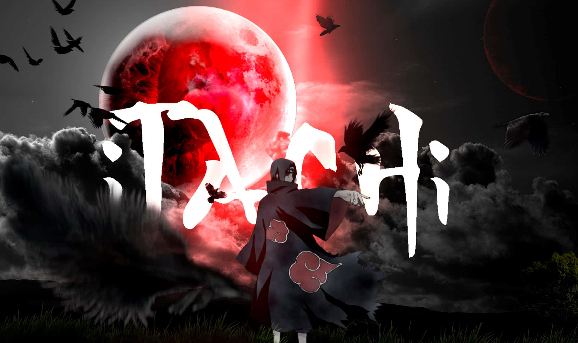 Itachi Red Moon Wallpapers - Top Free Itachi Red Moon Backgrounds ...