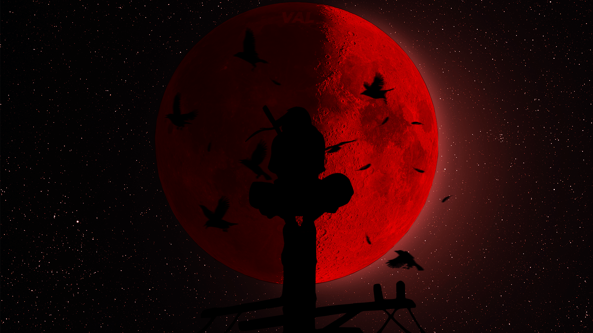 Itachi Red Moon Wallpapers - Top Free Itachi Red Moon Backgrounds ...