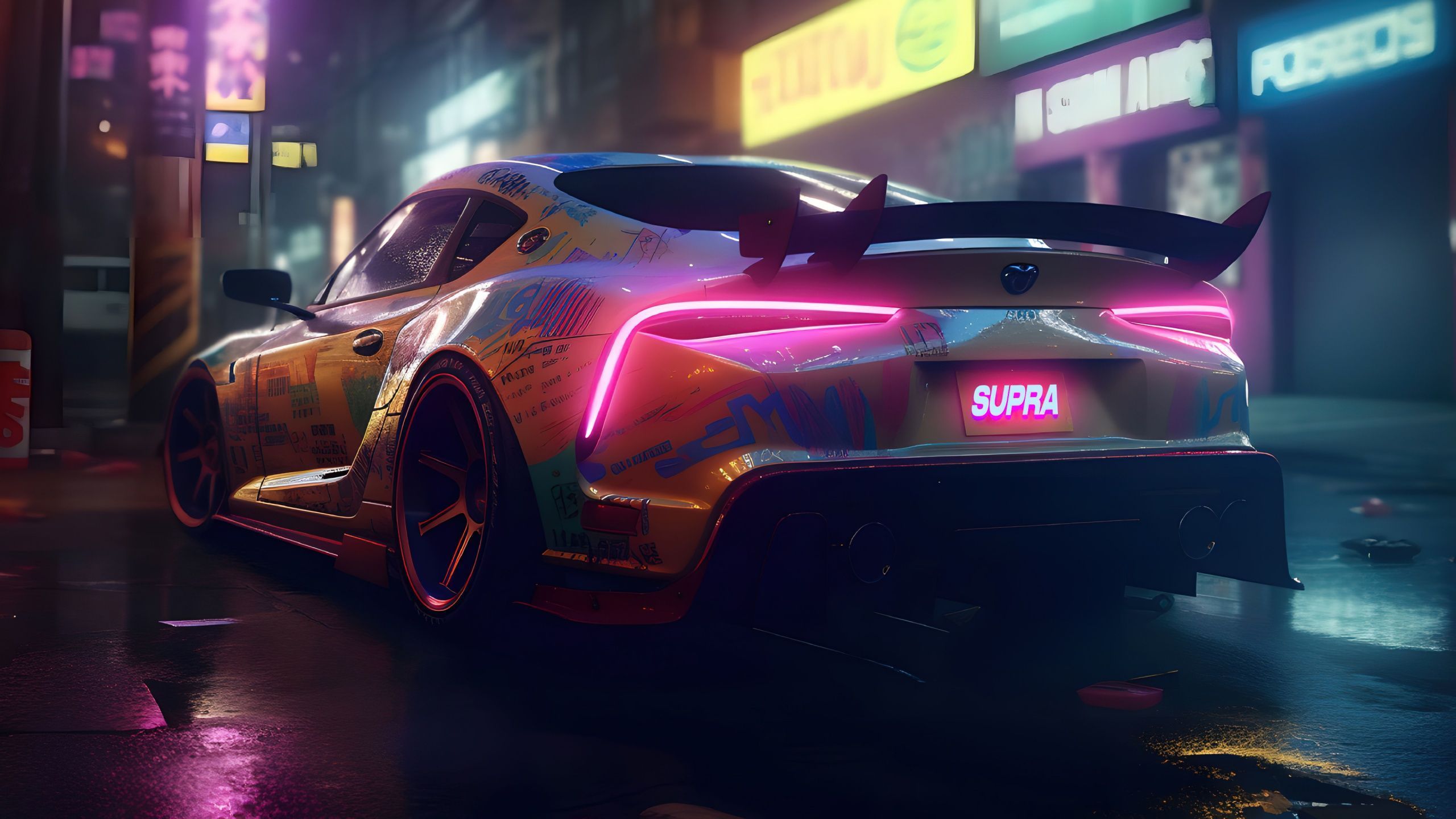 Neon Drift Wallpapers - Top Free Neon Drift Backgrounds - WallpaperAccess