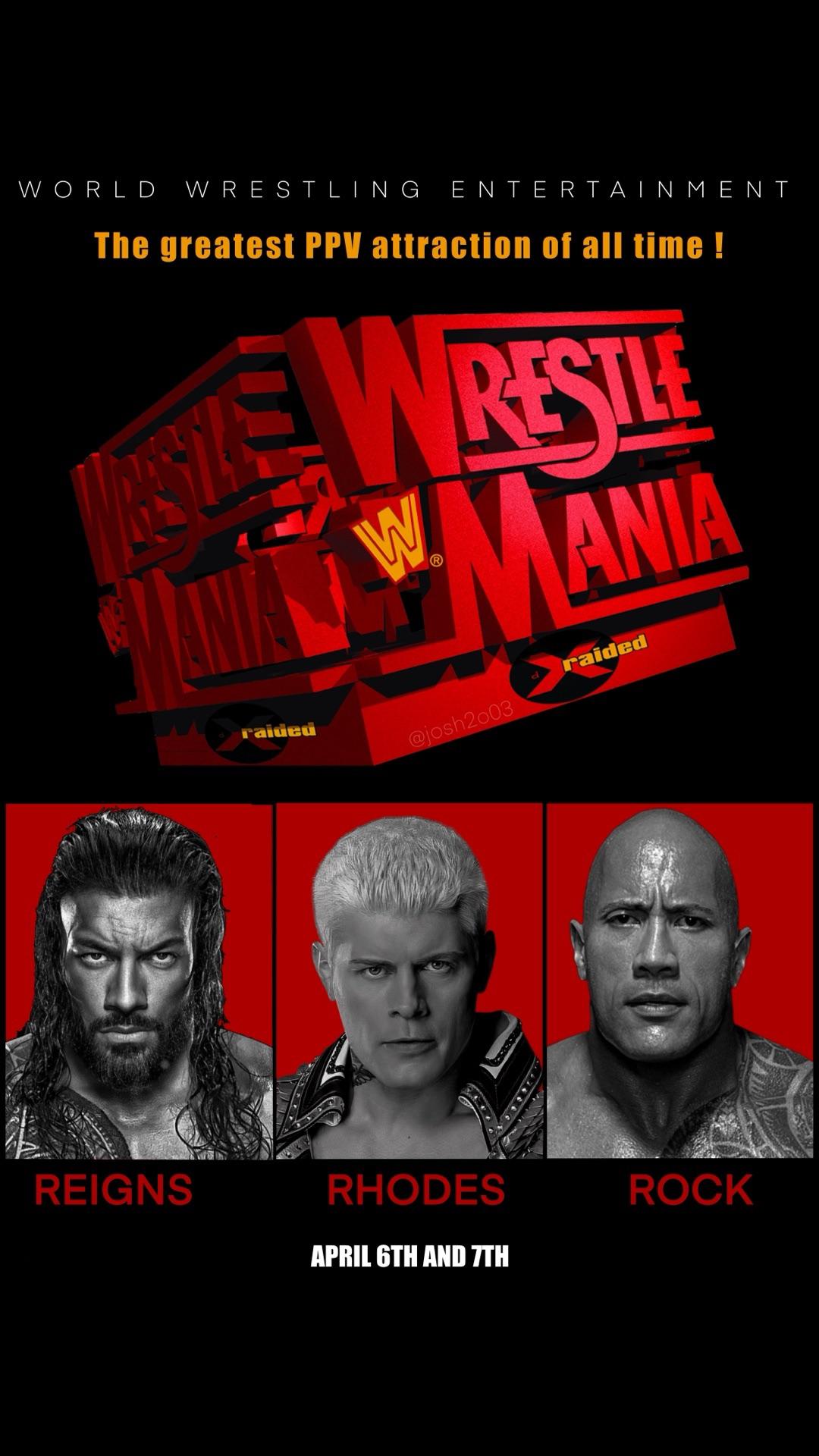 Wrestlemania 40 Wallpapers - Top Free Wrestlemania 40 Backgrounds ...