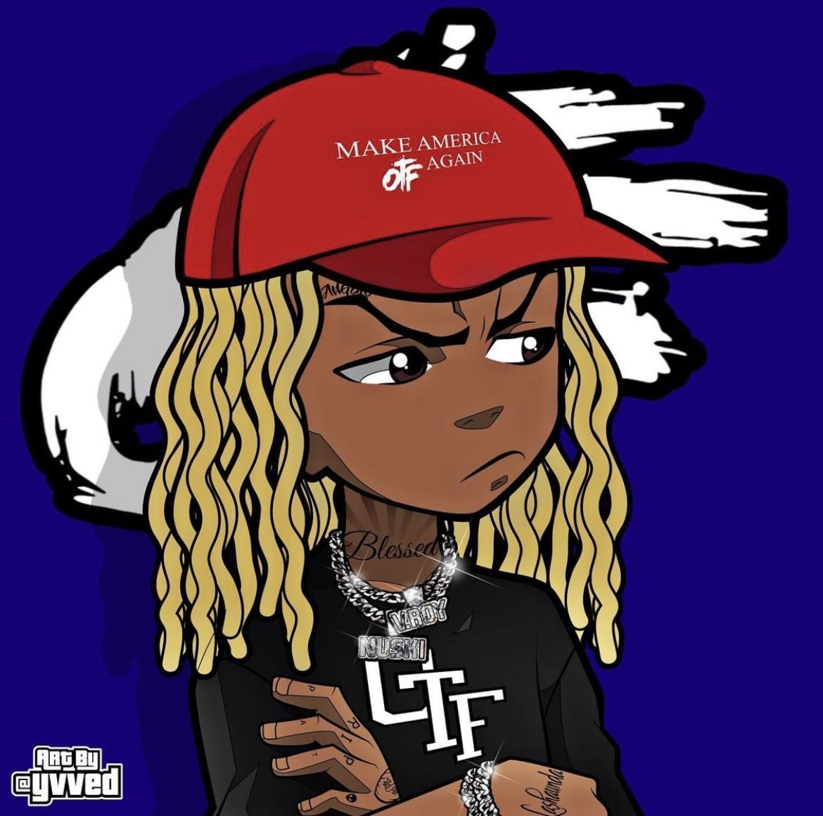 Lil Durk Cartoon Wallpapers - Top Free Lil Durk Cartoon Backgrounds ...