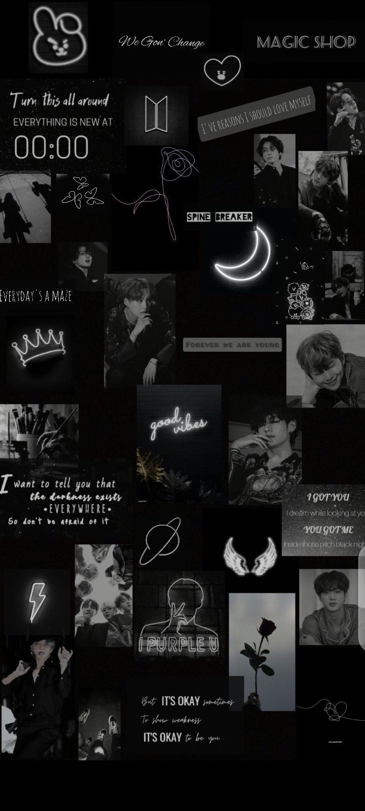 BTS Dark Desktop Wallpapers - Top Free BTS Dark Desktop Backgrounds ...