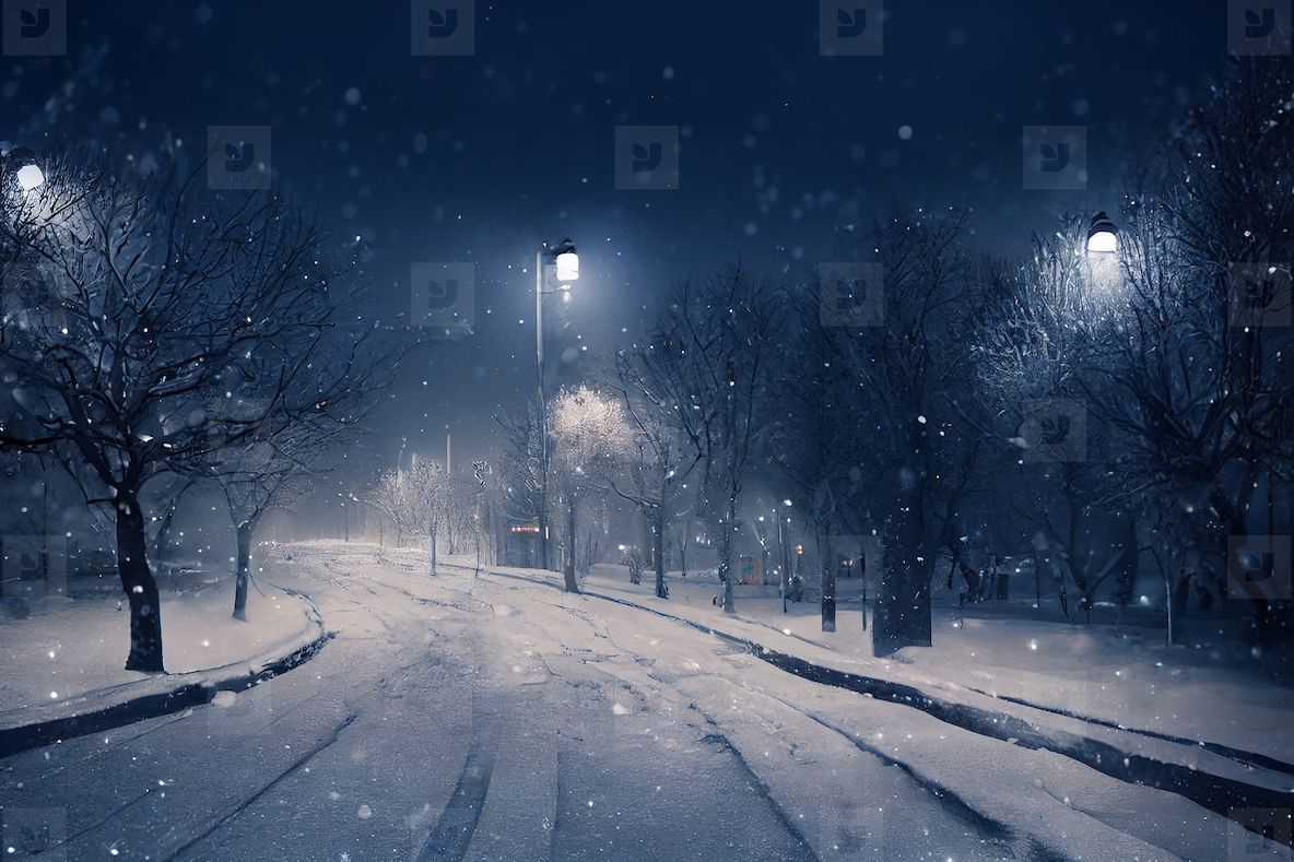 Snowy Street Wallpapers - Top Free Snowy Street Backgrounds ...