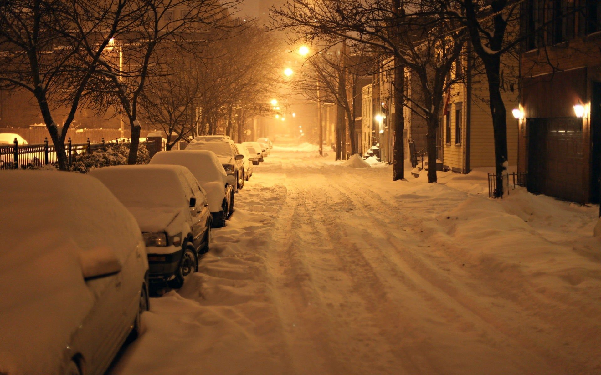Snowy Street Wallpapers - Top Free Snowy Street Backgrounds ...