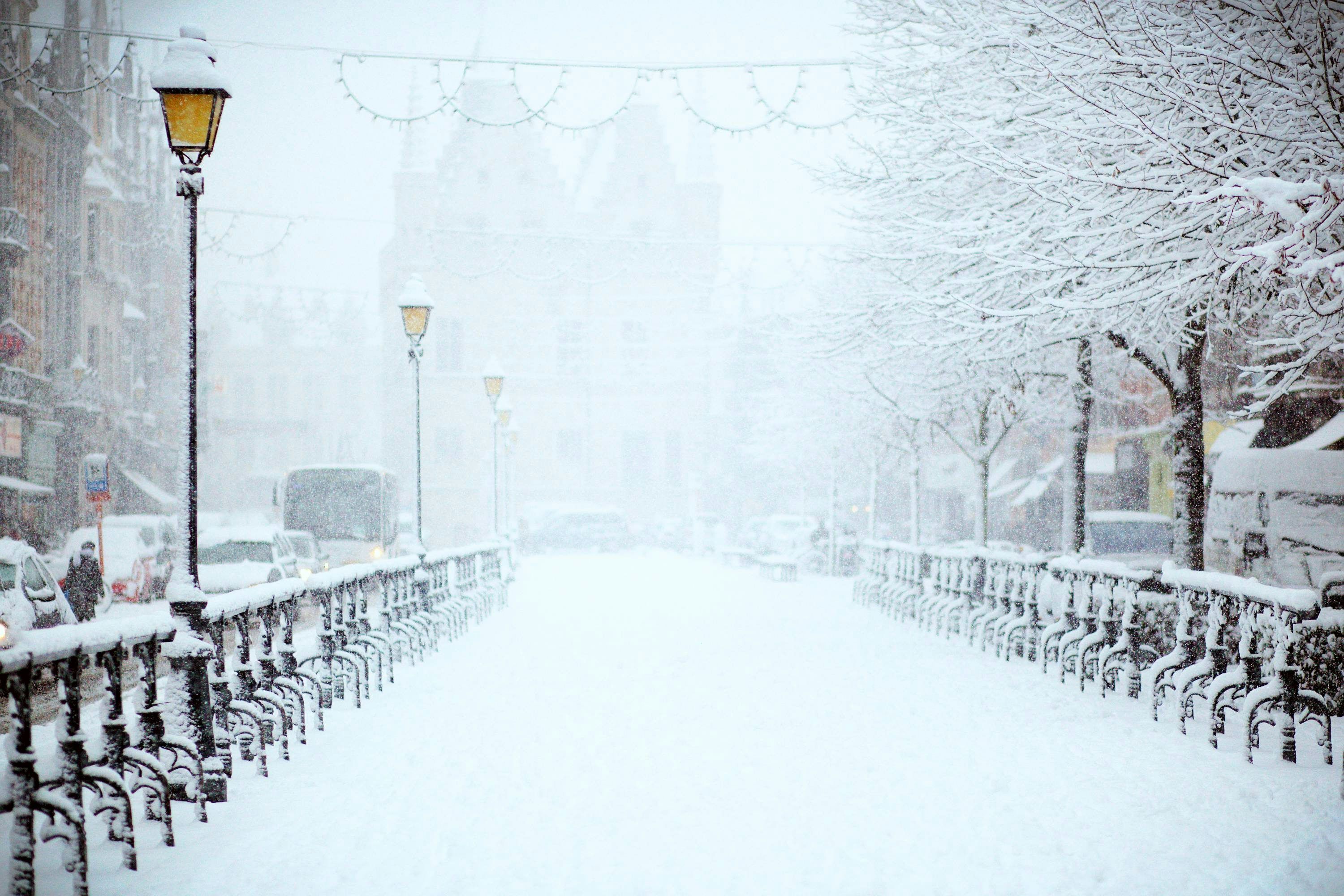Snowy Street Wallpapers - Top Free Snowy Street Backgrounds ...
