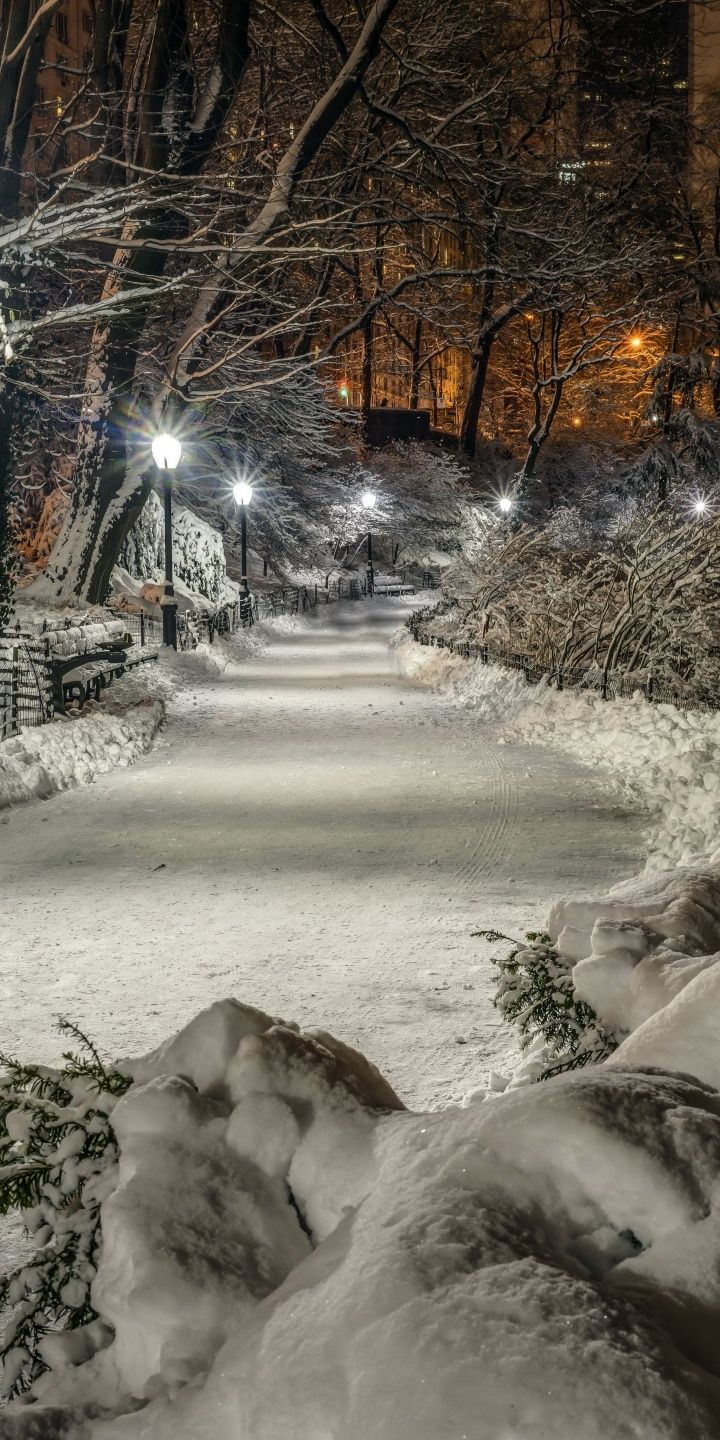 Snowy Street Wallpapers - Top Free Snowy Street Backgrounds ...
