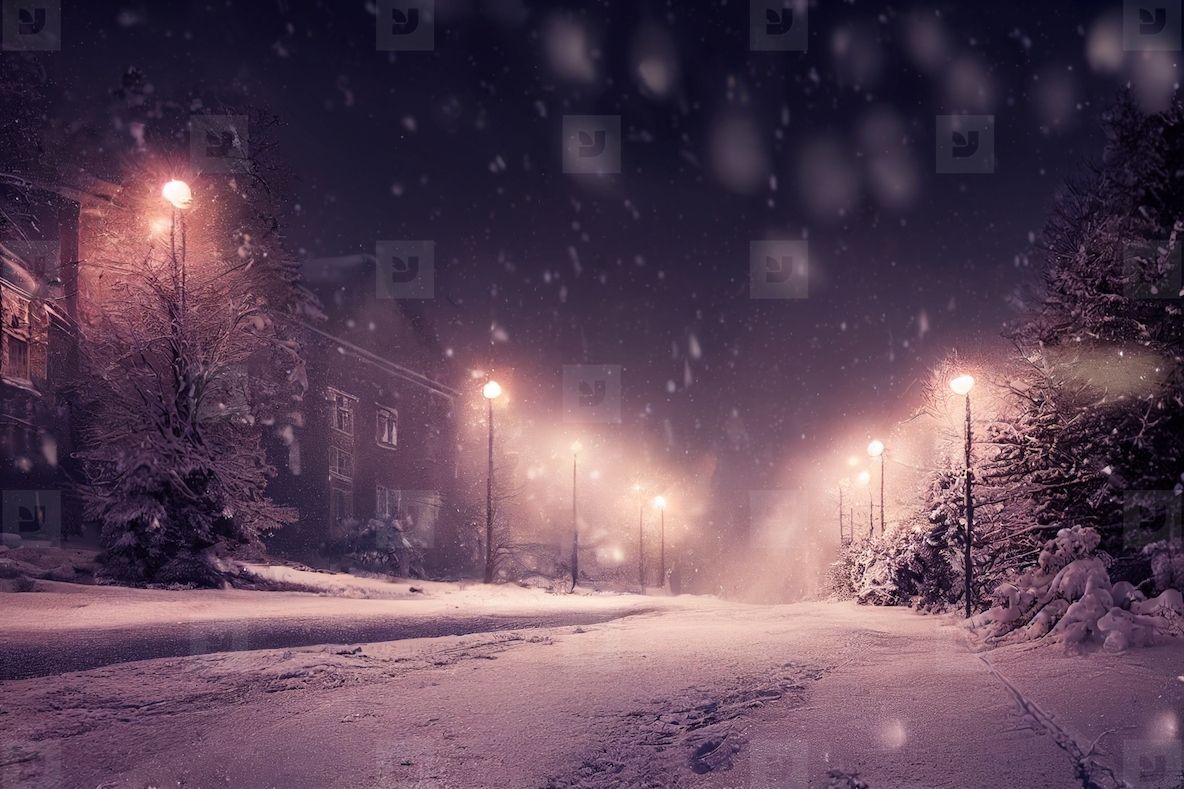 Snowy Street Wallpapers - Top Free Snowy Street Backgrounds - WallpaperAccess