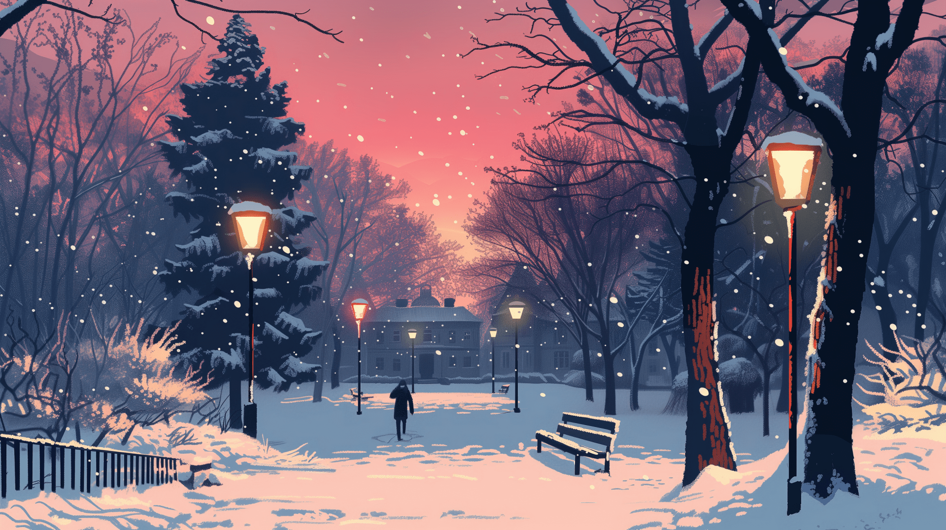 Snowy Street Wallpapers - Top Free Snowy Street Backgrounds ...