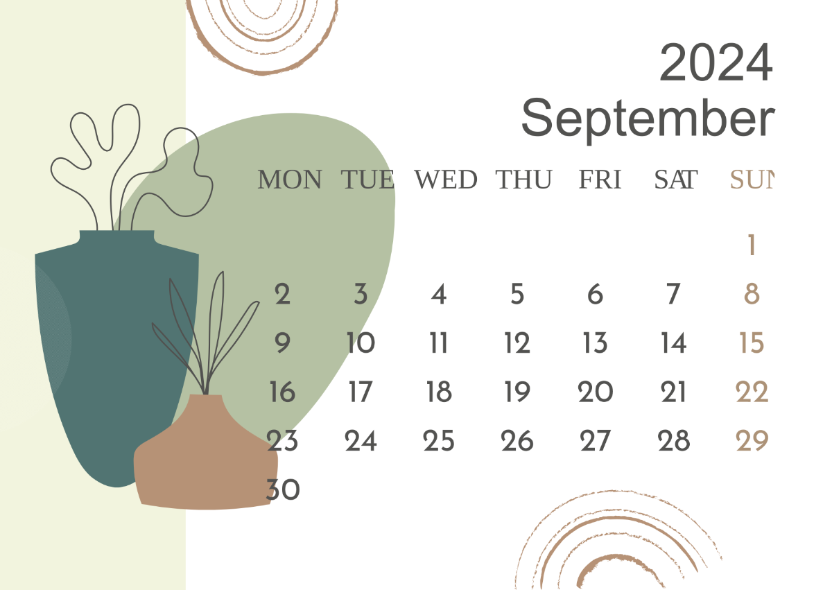 September 2024 Calendar Wallpapers - Top Free September 2024 Calendar ...