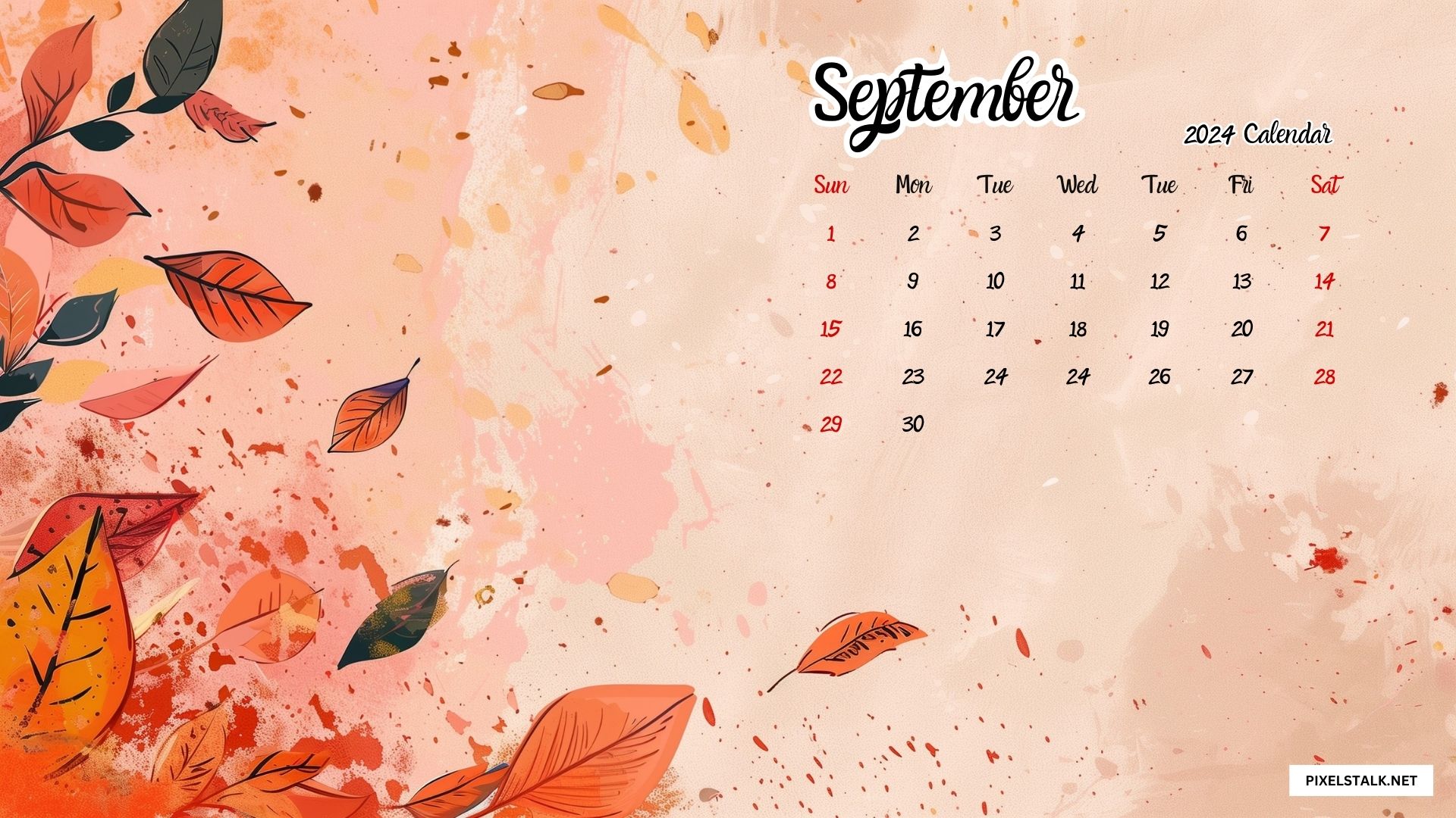 September 2024 Calendar Wallpapers - Top Free September 2024 Calendar ...