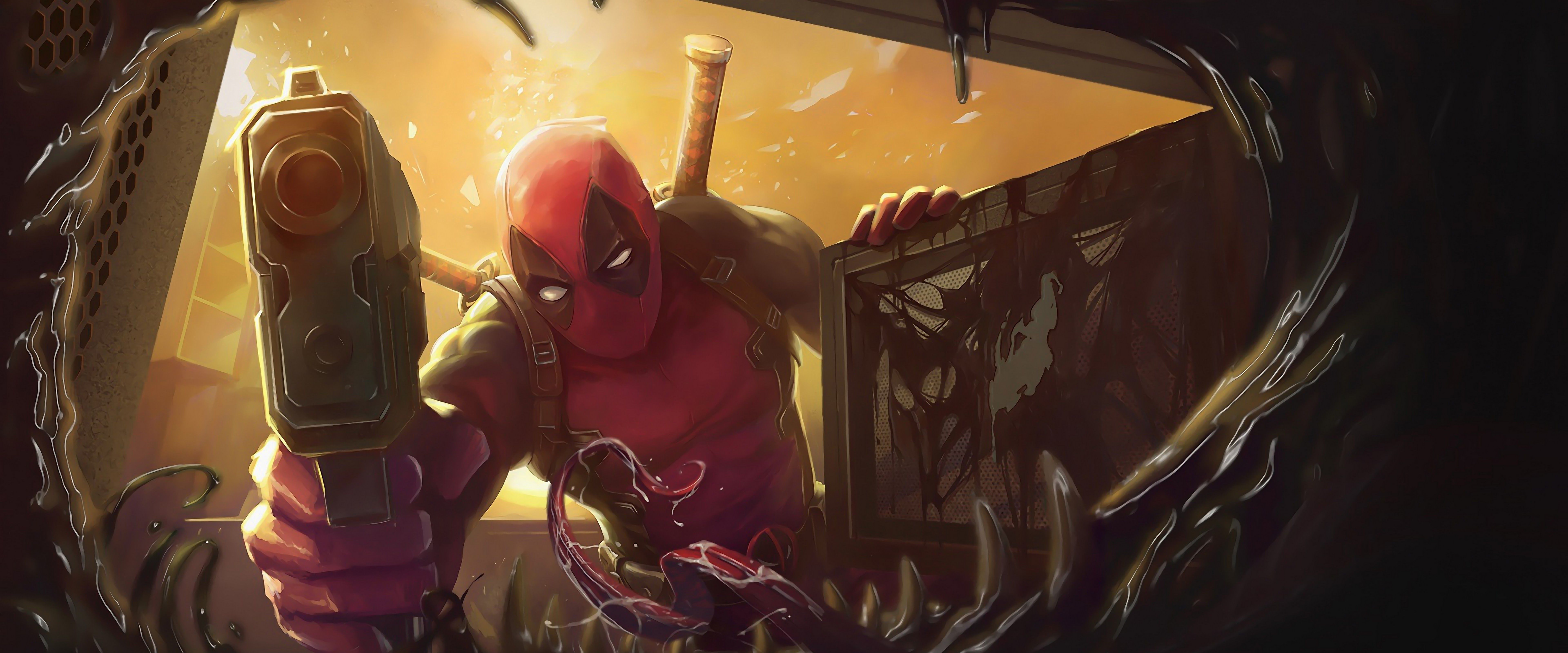 Deadpool Dual Screen Wallpapers - Top Free Deadpool Dual Screen ...