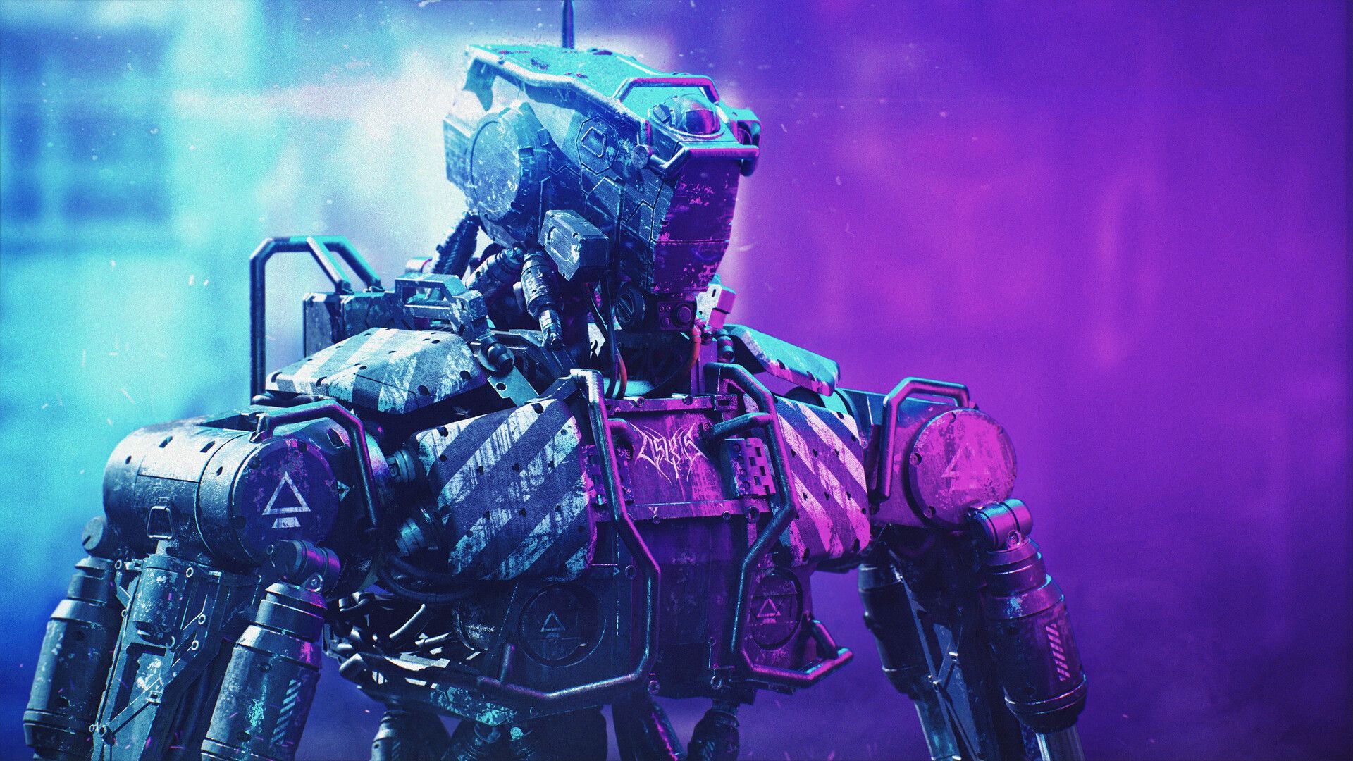 Neon Robot Wallpapers - Top Free Neon Robot Backgrounds - WallpaperAccess