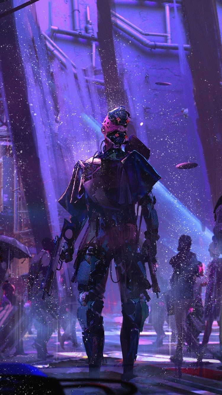 Neon Robot Wallpapers - Top Free Neon Robot Backgrounds - WallpaperAccess