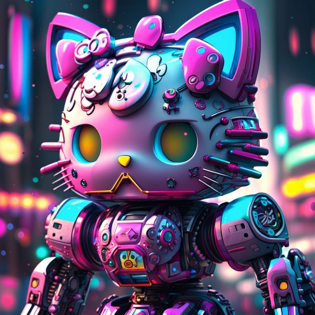 Neon Robot Wallpapers - Top Free Neon Robot Backgrounds - WallpaperAccess