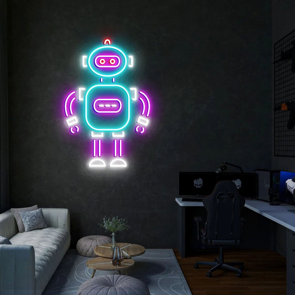 Neon Robot Wallpapers - Top Free Neon Robot Backgrounds - WallpaperAccess