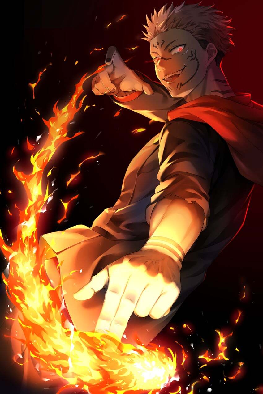 Sukuna Fire Wallpapers - Top Free Sukuna Fire Backgrounds - WallpaperAccess