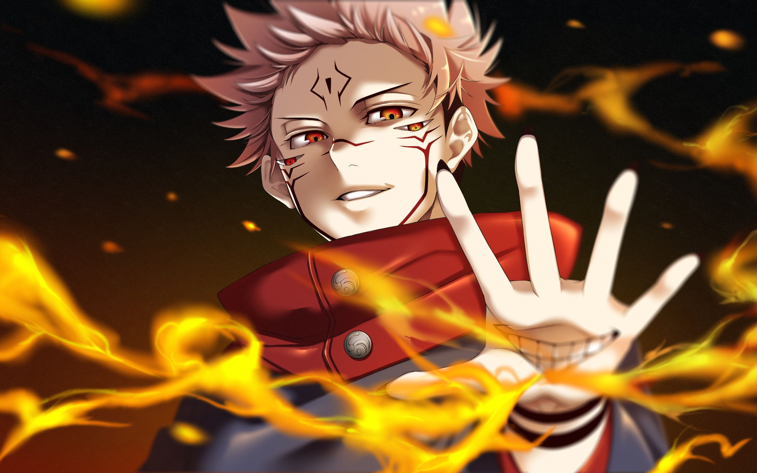 Sukuna Fire Wallpapers - Top Free Sukuna Fire Backgrounds - WallpaperAccess