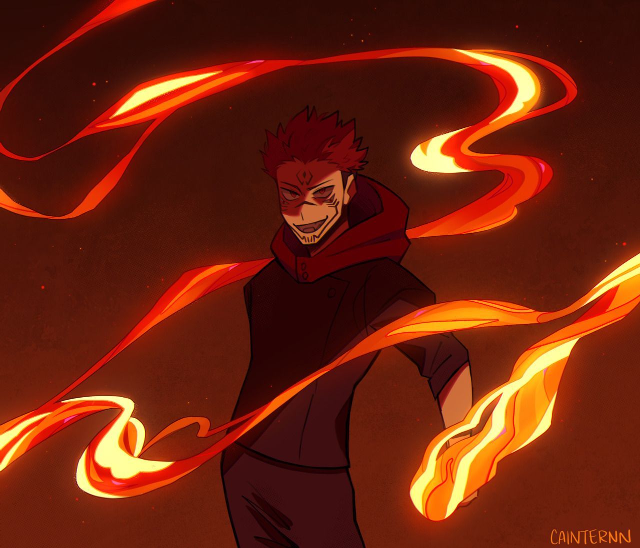 Sukuna Fire Wallpapers - Top Free Sukuna Fire Backgrounds - WallpaperAccess