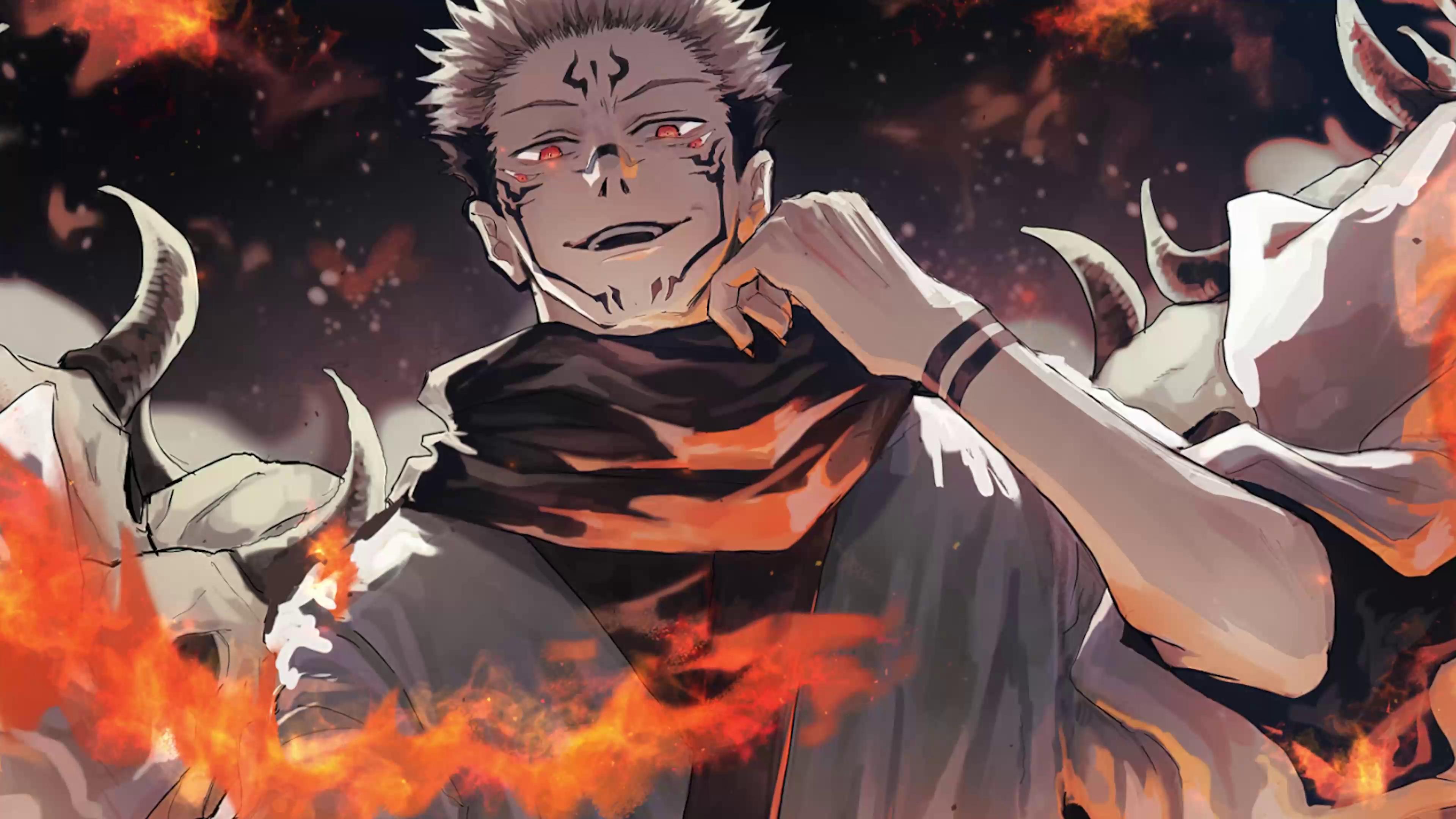 Sukuna Fire Wallpapers - Top Free Sukuna Fire Backgrounds - WallpaperAccess