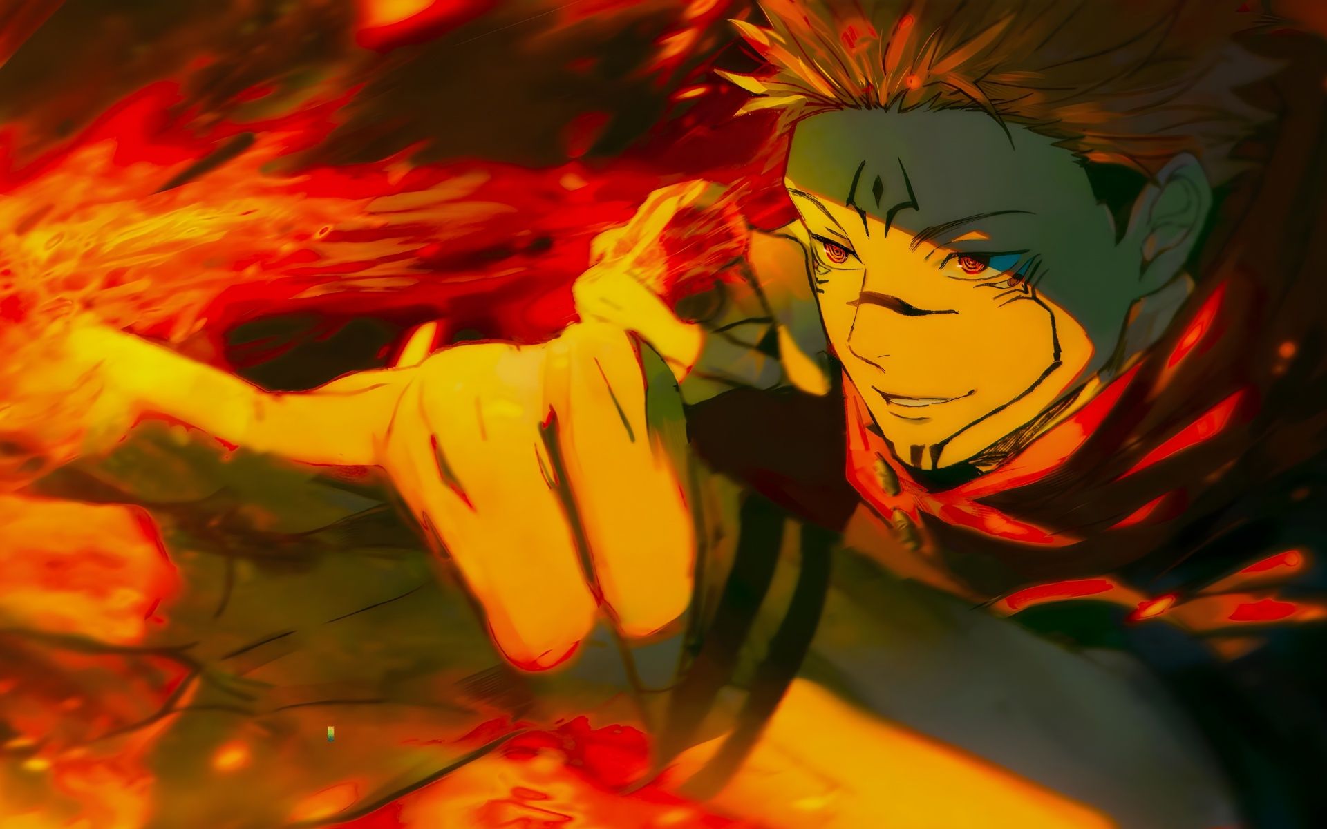 Sukuna Fire Wallpapers - Top Free Sukuna Fire Backgrounds - WallpaperAccess