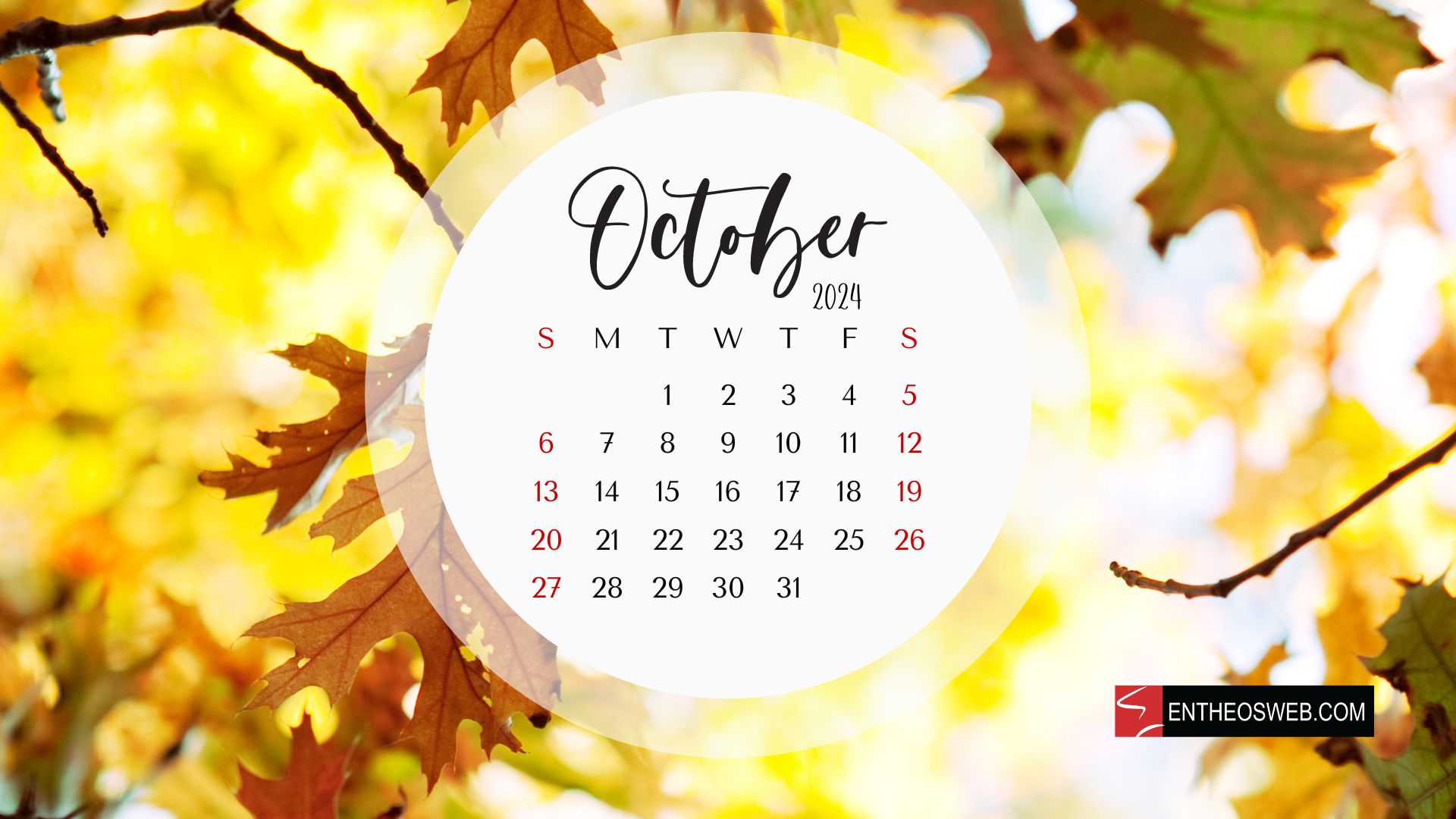 October 2024 Calendar Wallpapers - Top Free October 2024 Calendar ...