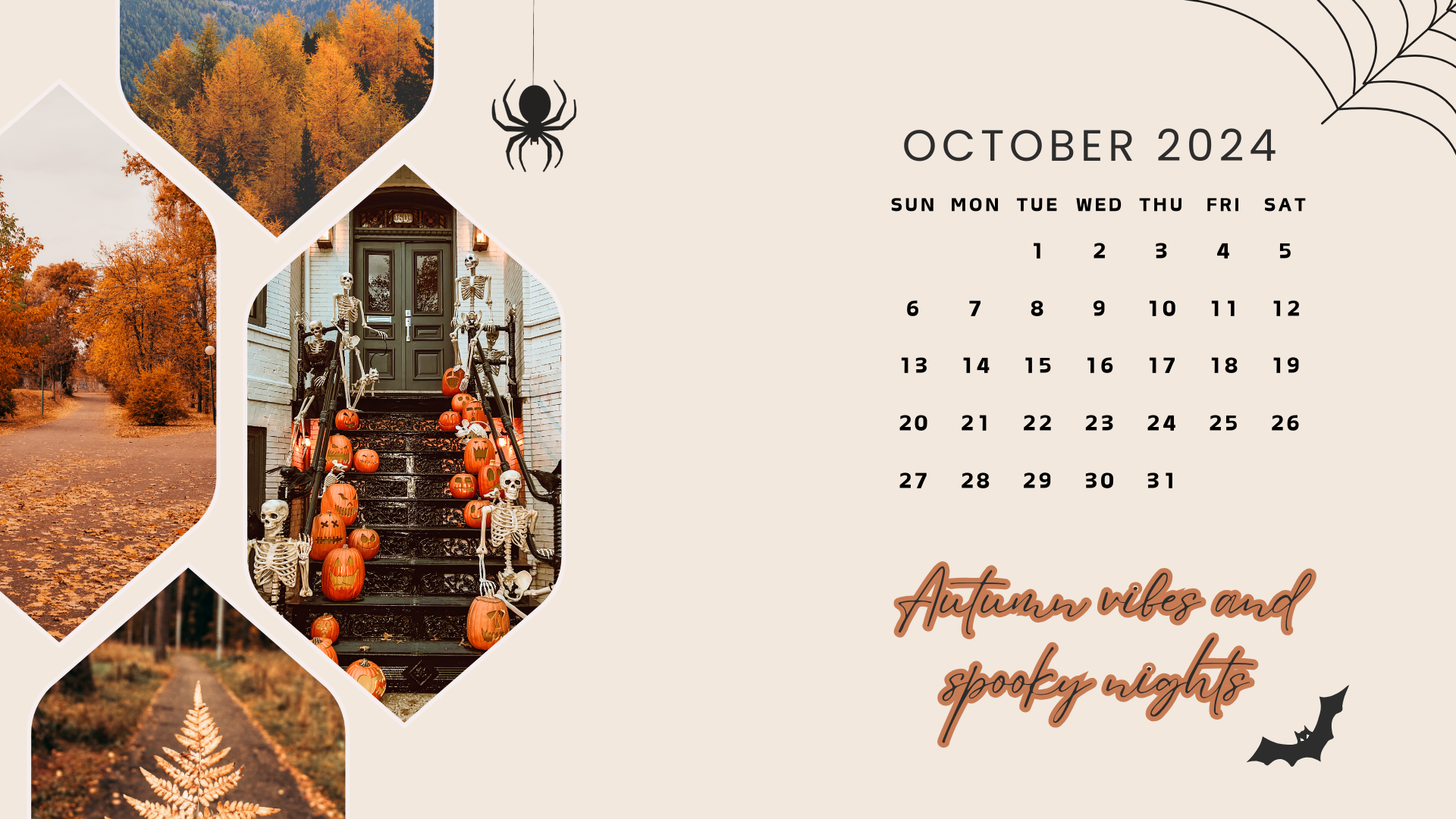 October 2024 Calendar Wallpapers - Top Free October 2024 Calendar ...
