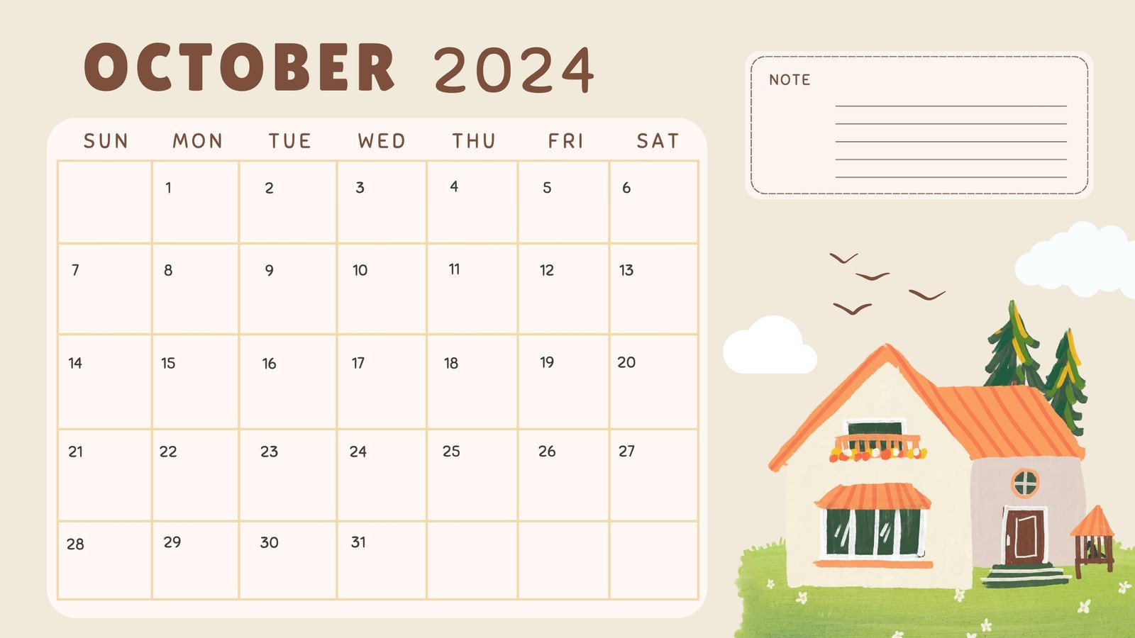 October 2024 Calendar Wallpapers - Top Free October 2024 Calendar ...
