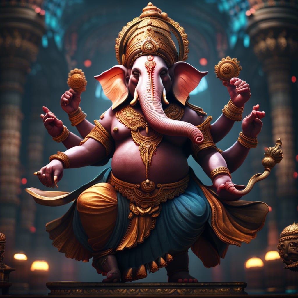 Dancing Ganesha Wallpapers - Top Free Dancing Ganesha Backgrounds - WallpaperAccess
