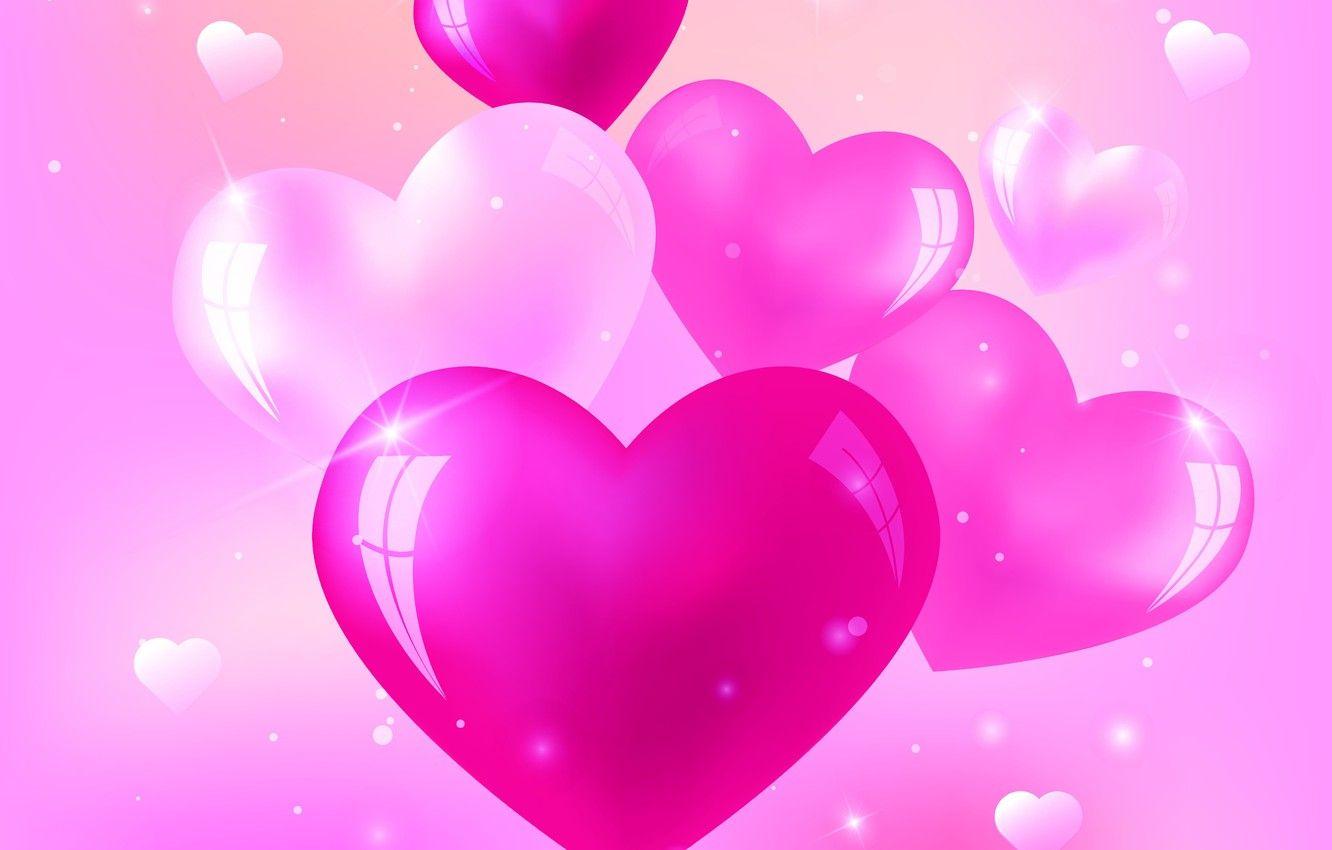 Pink Heart Desktop Wallpapers - Top Free Pink Heart Desktop Backgrounds ...