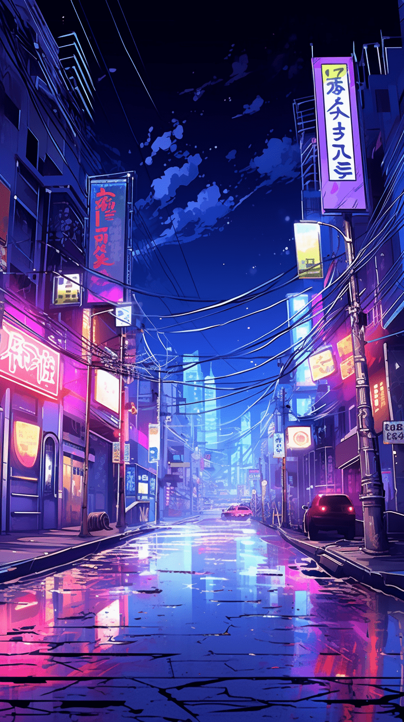 Anime Nightlife Wallpapers - Top Free Anime Nightlife Backgrounds ...