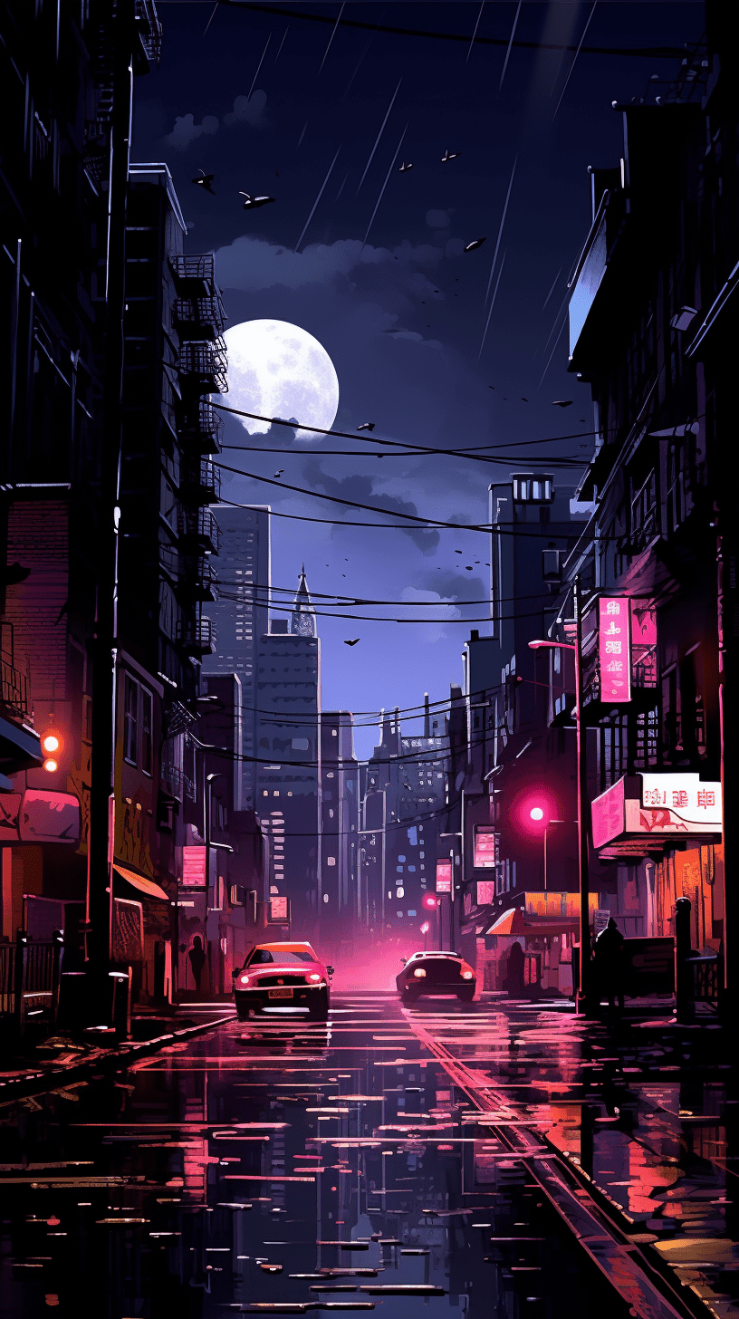 Anime Nightlife Wallpapers - Top Free Anime Nightlife Backgrounds ...
