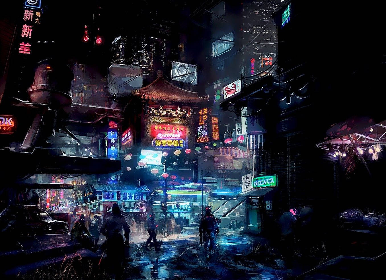 Anime Nightlife Wallpapers - Top Free Anime Nightlife Backgrounds ...