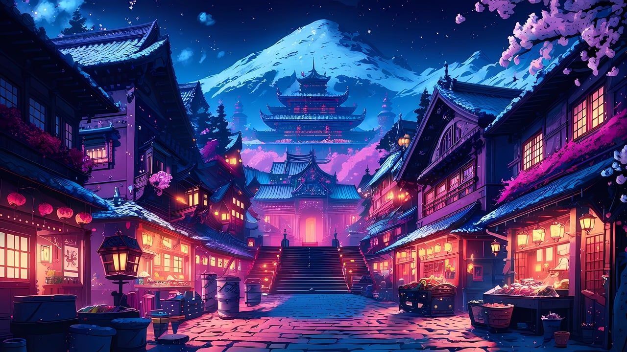 Anime Nightlife Wallpapers - Top Free Anime Nightlife Backgrounds ...