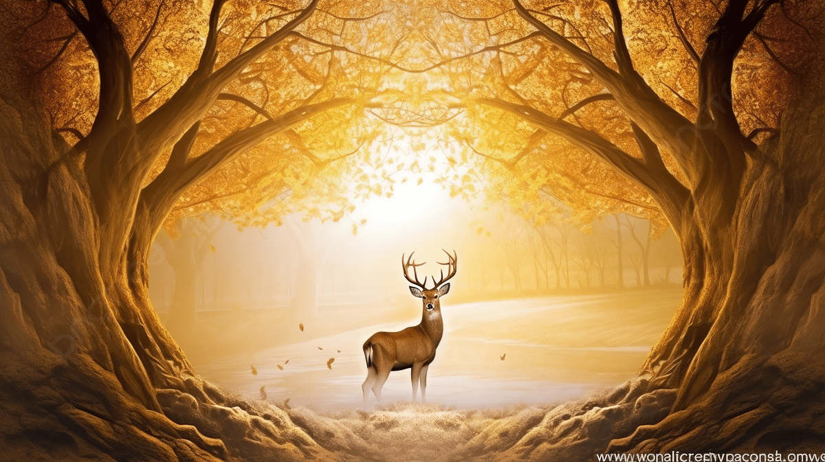 Golden Deer Wallpapers - Top Free Golden Deer Backgrounds - WallpaperAccess