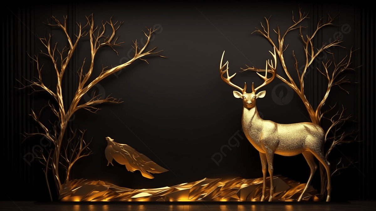 Golden Deer Wallpapers - Top Free Golden Deer Backgrounds - WallpaperAccess