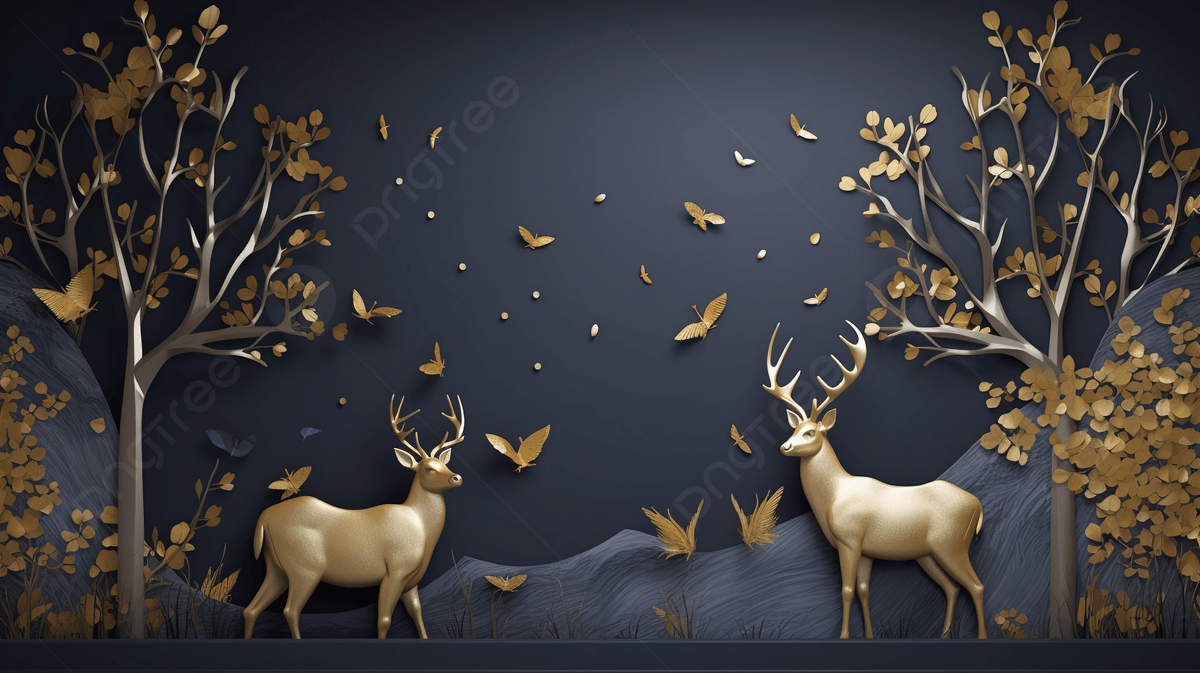 Golden Deer Wallpapers - Top Free Golden Deer Backgrounds - WallpaperAccess