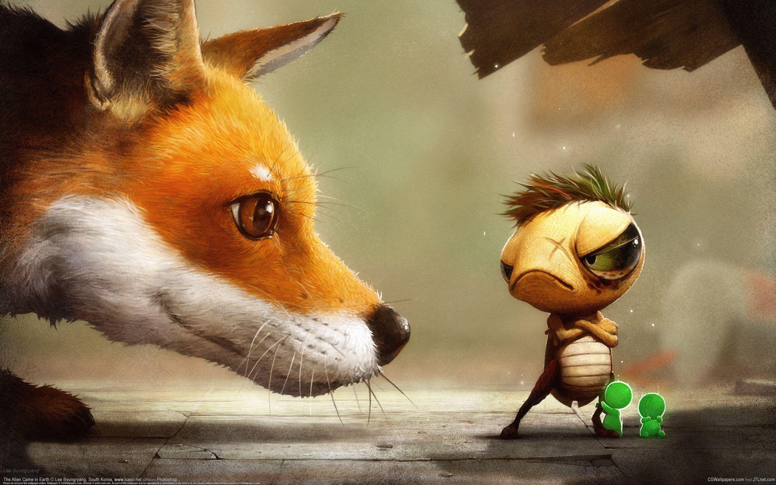 Cartoon Fox Wallpapers - Top Free Cartoon Fox Backgrounds - WallpaperAccess