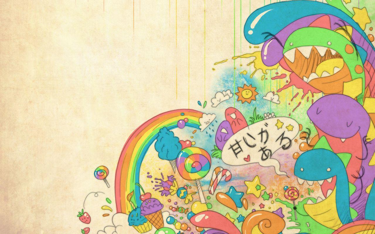 Cartoon Rainbow Wallpapers - Top Free Cartoon Rainbow Backgrounds ...