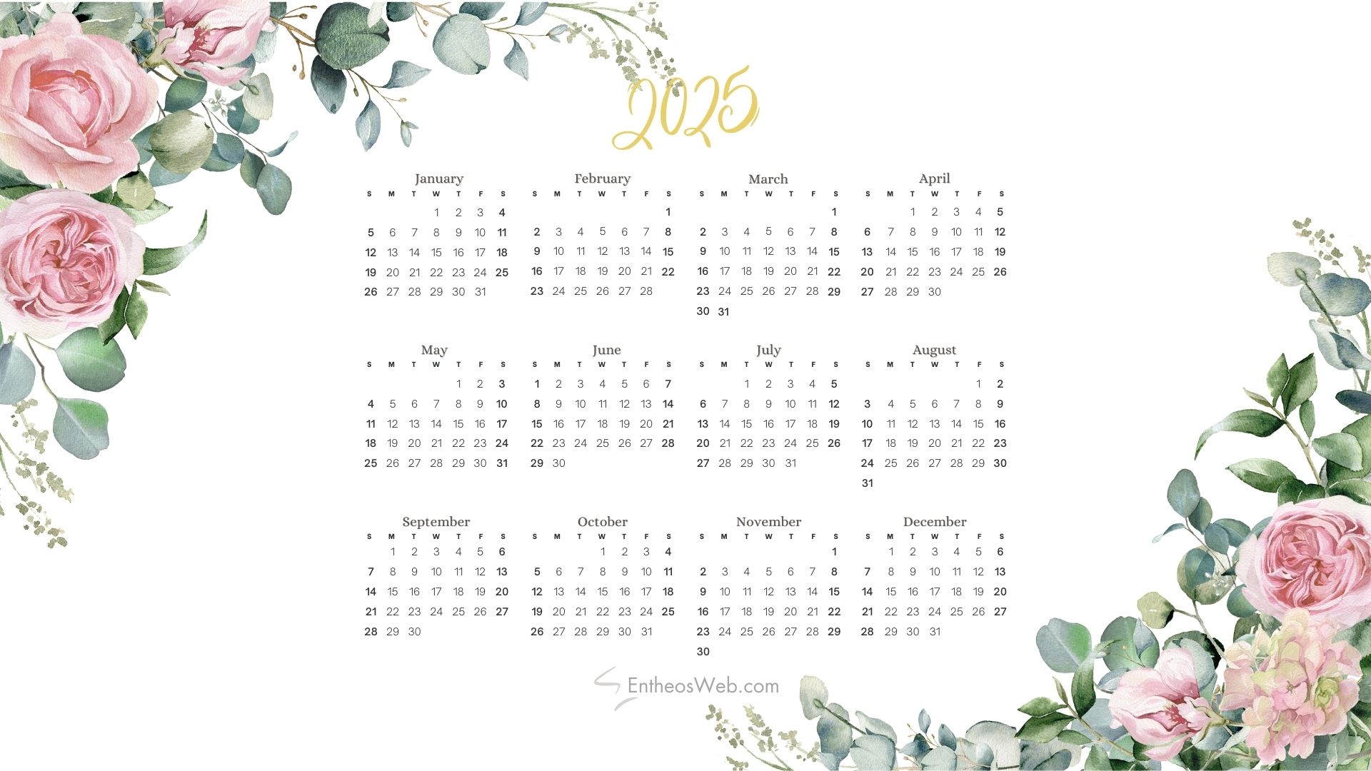 2025 Calendar Wallpapers - Top Free 2025 Calendar Backgrounds ...