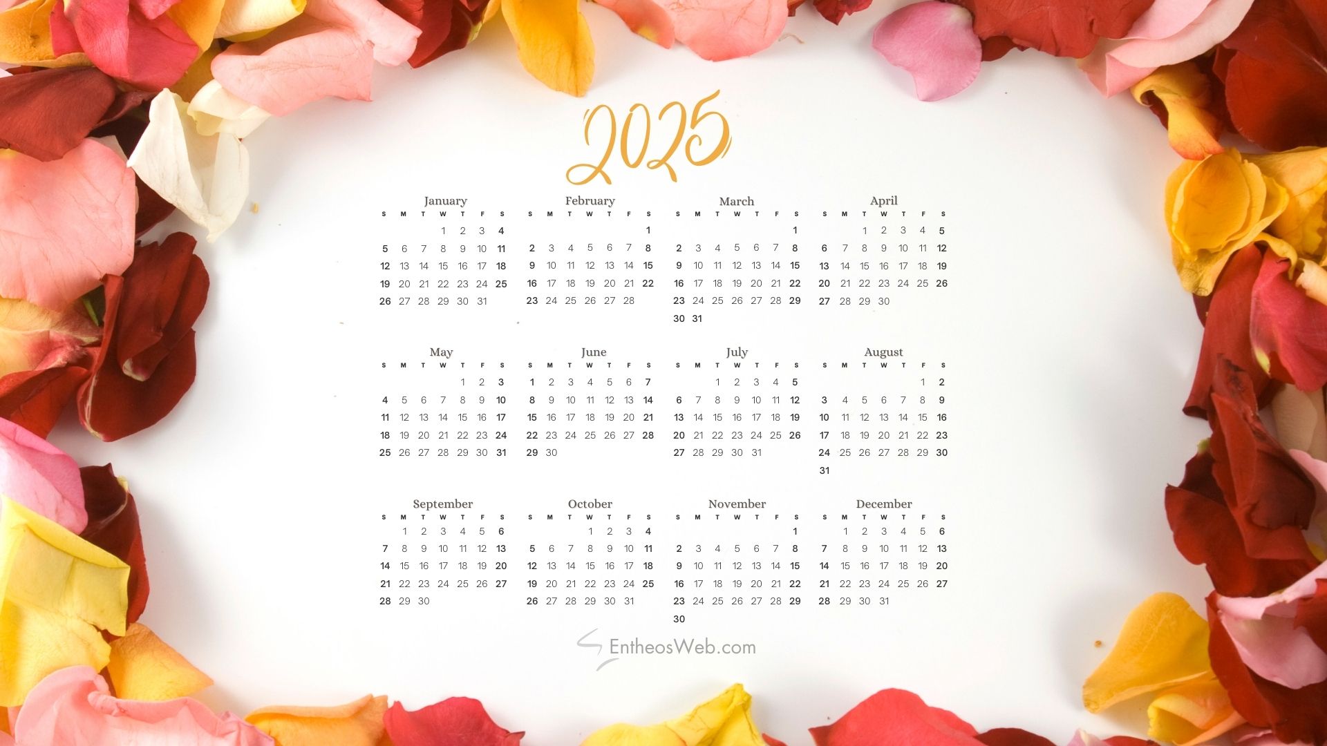 2025 Calendar Wallpapers - Top Free 2025 Calendar Backgrounds ...