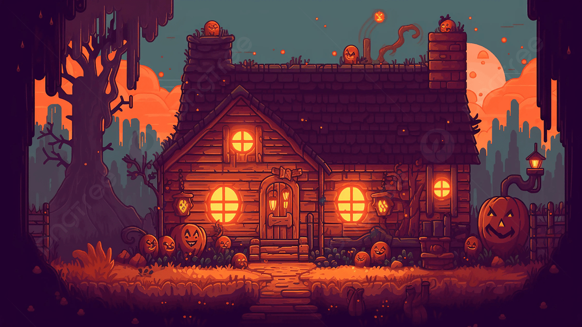 Pixel Halloween Wallpapers - Top Free Pixel Halloween Backgrounds ...