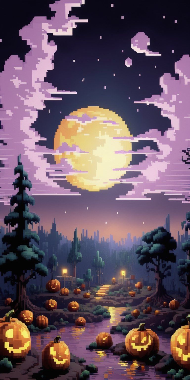 Pixel Halloween Wallpapers - Top Free Pixel Halloween Backgrounds ...