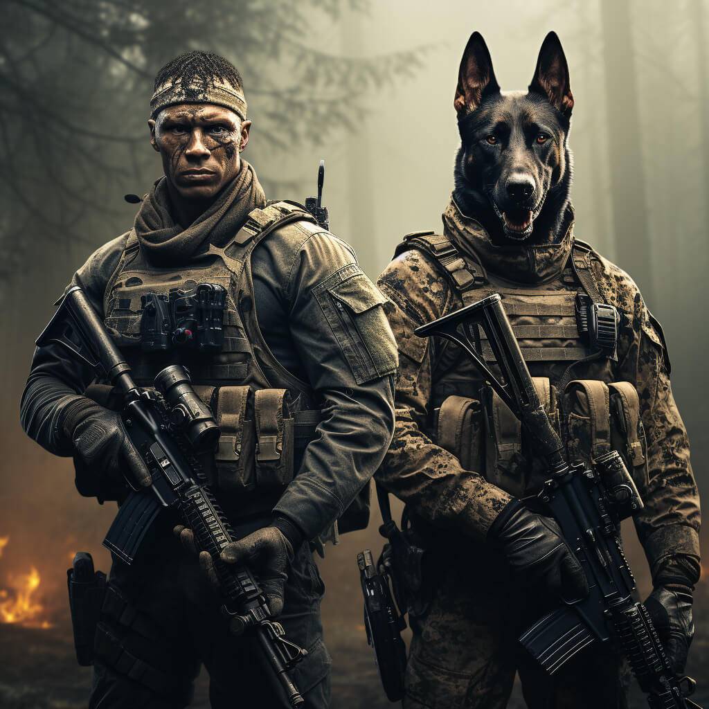 Military Dog Wallpapers - Top Free Military Dog Backgrounds - WallpaperAccess