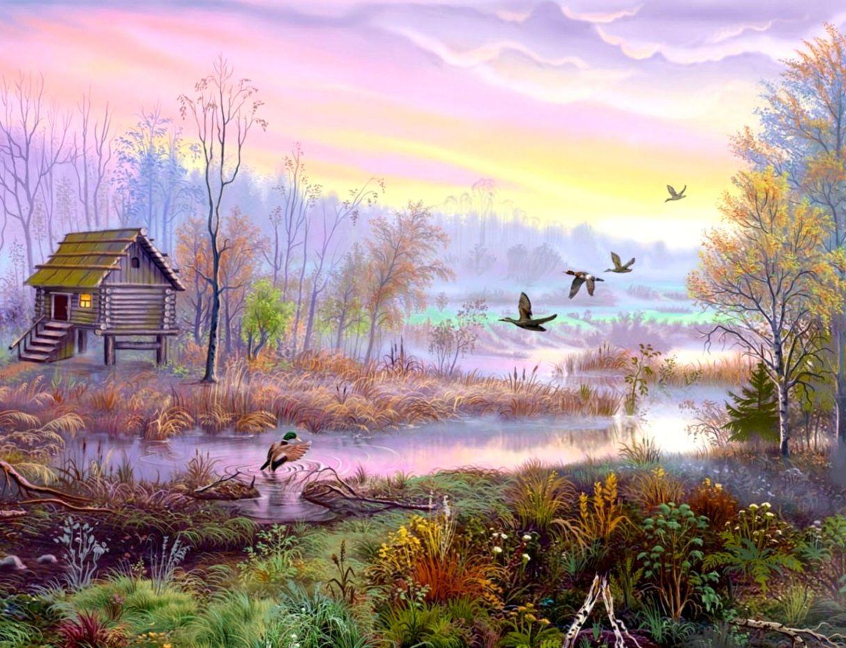 Landscape Painting Wallpapers - Top Free Landscape Painting Backgrounds ...