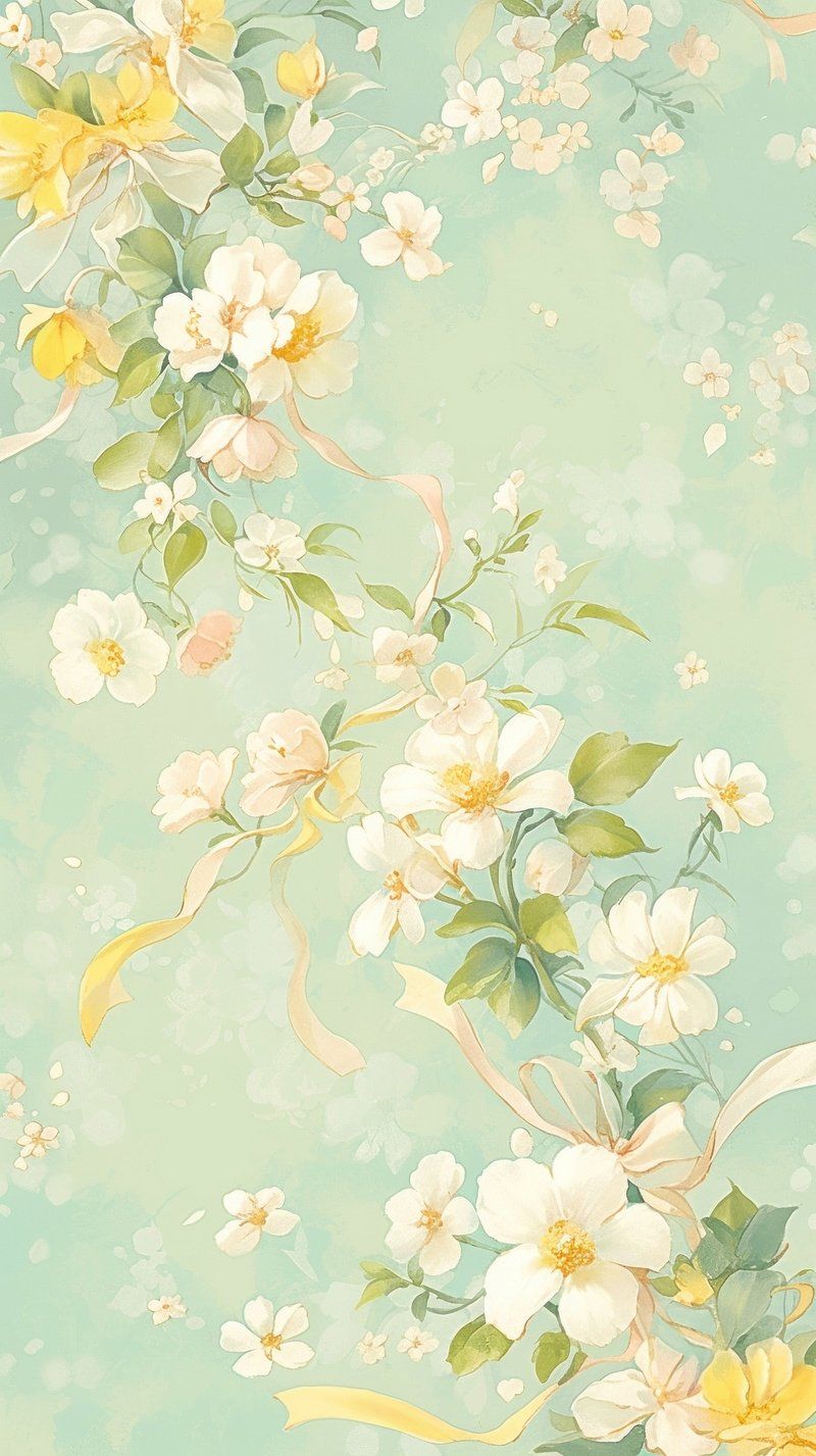 Pastel Green Flowers Wallpapers - Top Free Pastel Green Flowers ...