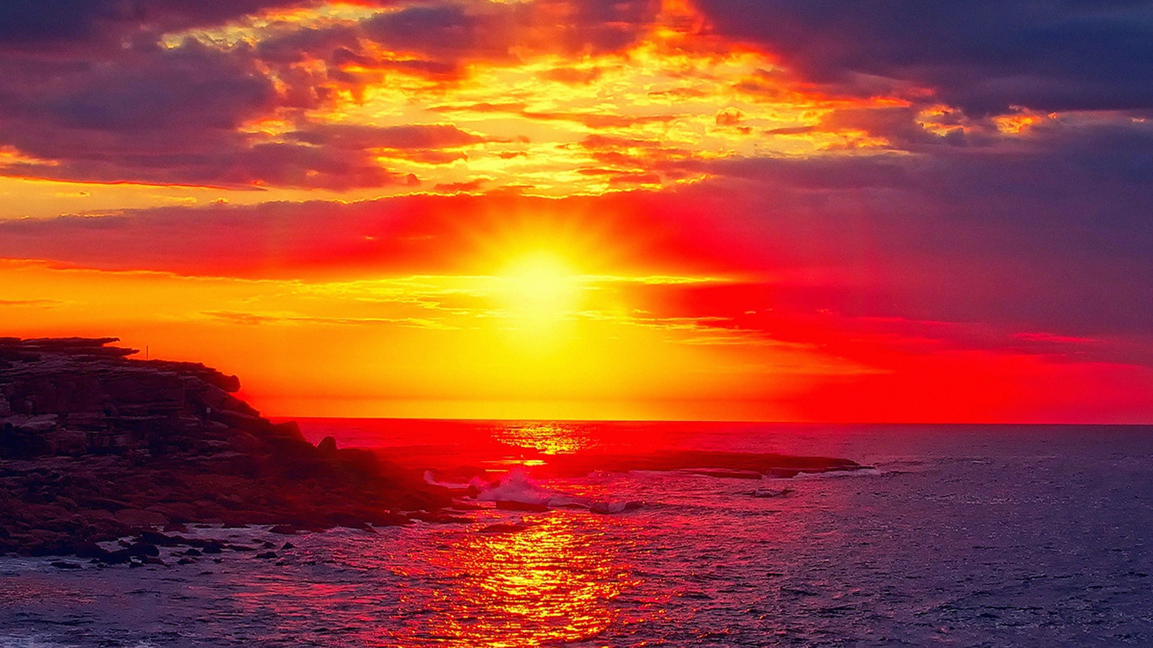 Beach Sunset 4K Wallpapers - Top Free Beach Sunset 4K Backgrounds ...