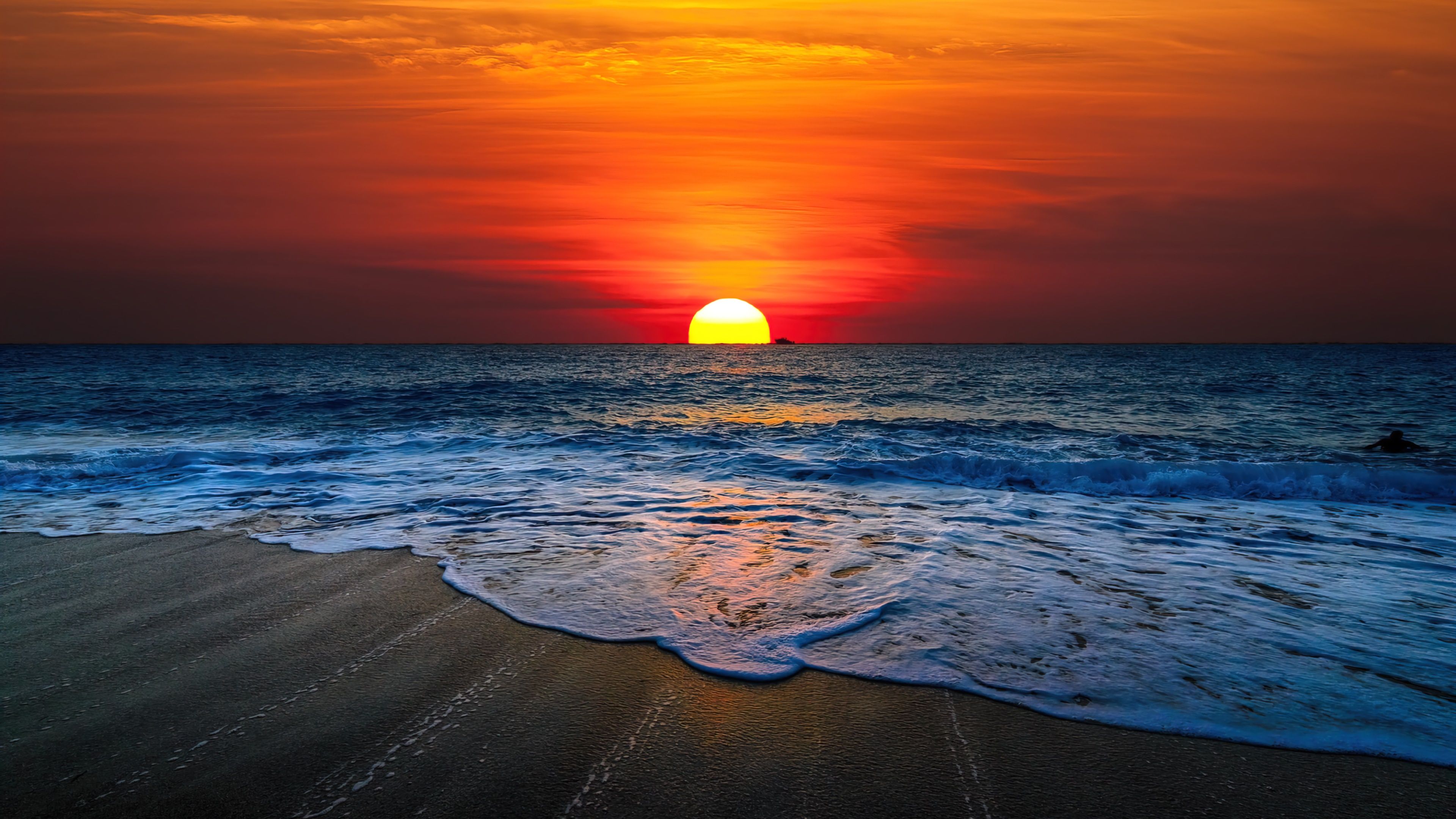 Beach Sunset 4K Wallpapers - Top Free Beach Sunset 4K Backgrounds - WallpaperAccess