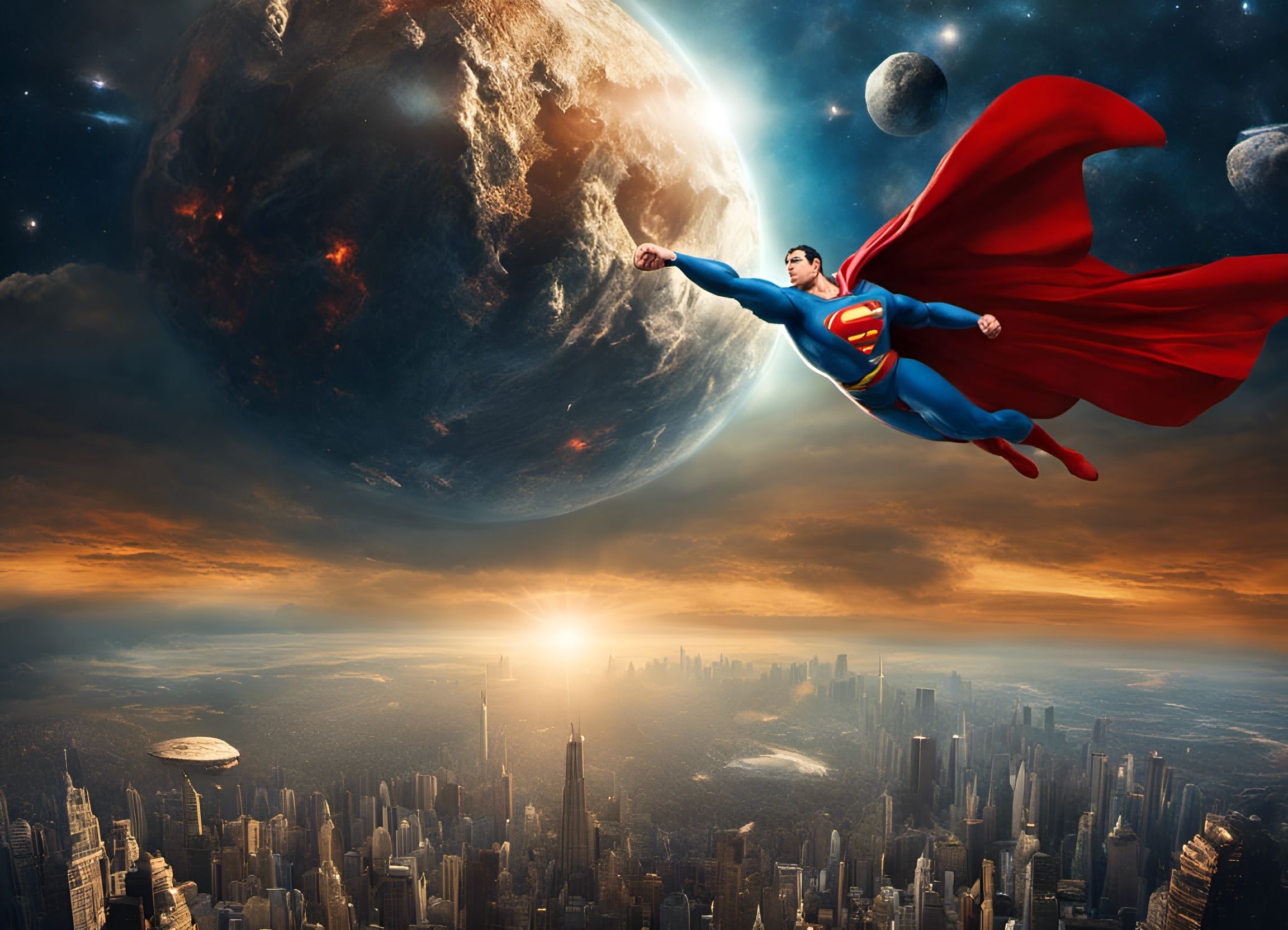Superman In Space Wallpapers - Top Free Superman In Space Backgrounds ...