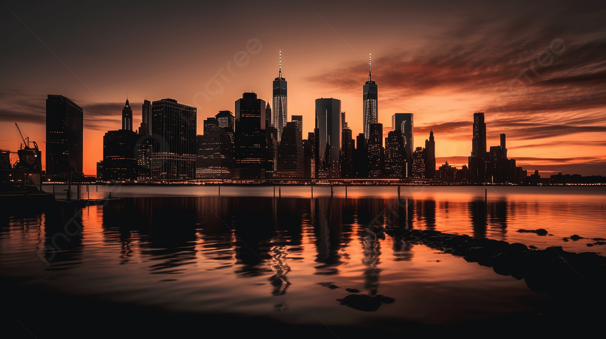 NYC Sunset Wallpapers - Top Free NYC Sunset Backgrounds - WallpaperAccess